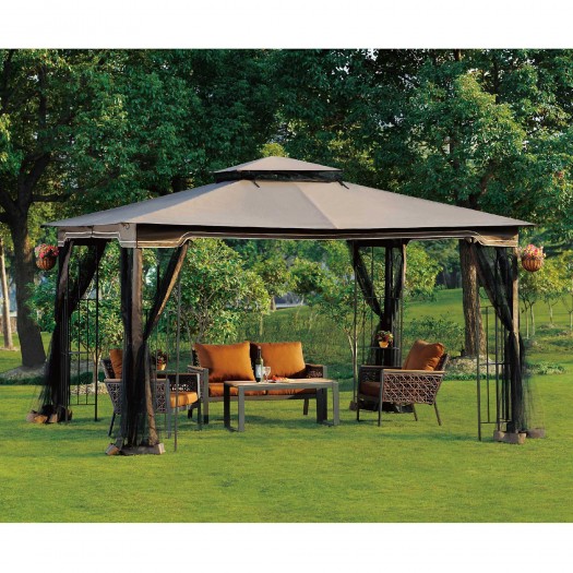 10 X 12 Gazebo Canopy With Mosquito Netting 10 X 12 Gazebo Canopy With Mosquito Netting