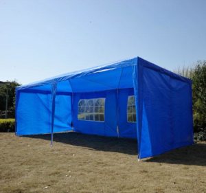 10 x 20 Blue Party Tent Gazebo Canopy - 4 Sidewalls